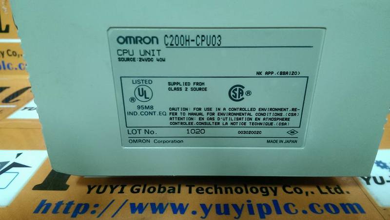 OMRON C200H-CPU03 CPU UNIT MODULE - PLC DCS SERVO Control MOTOR POWER SUPPLY IPC ROBOT